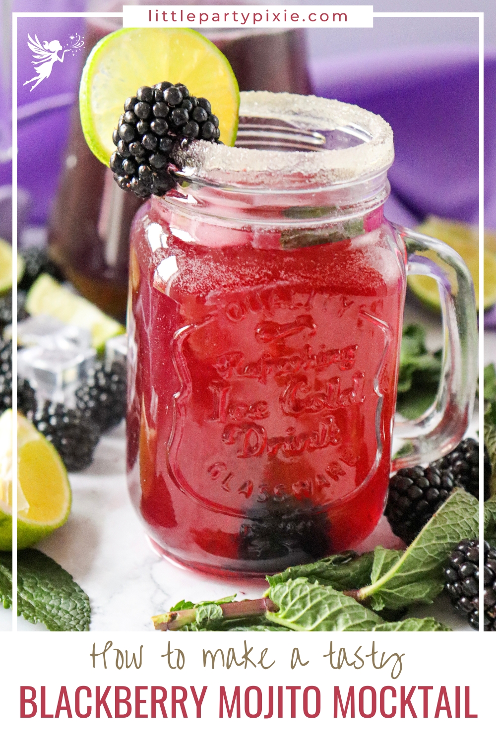 Mocktail Magic: Beautiful Blackberry Mojito Recipe Without the Booze