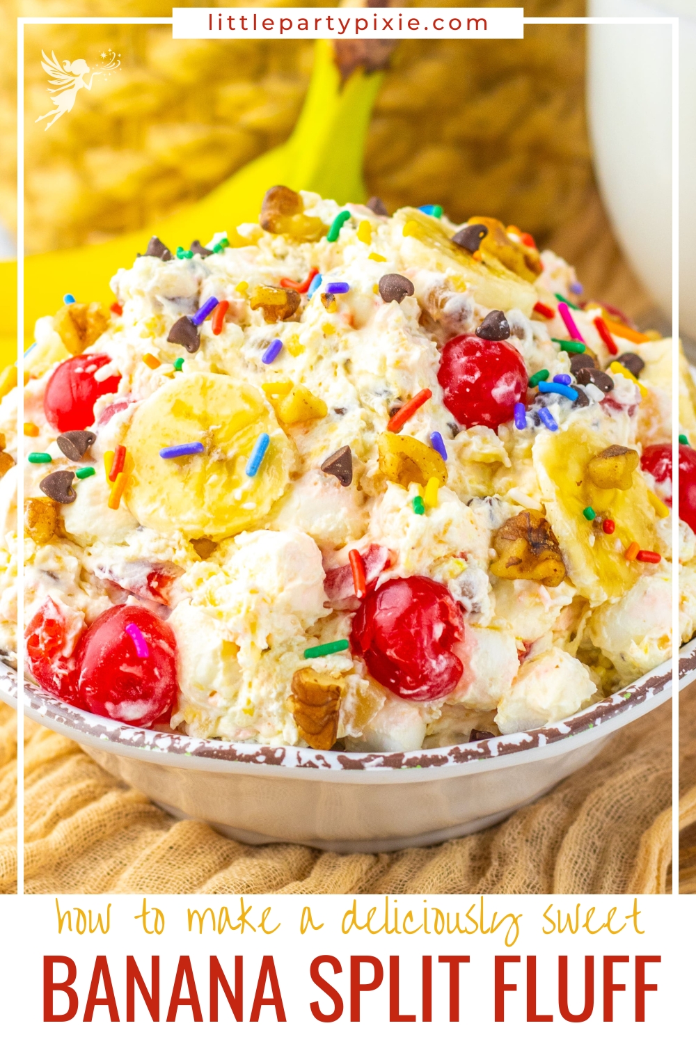 Satisfy Your Summer Sweet Tooth with This Simple Banana Split Fluff