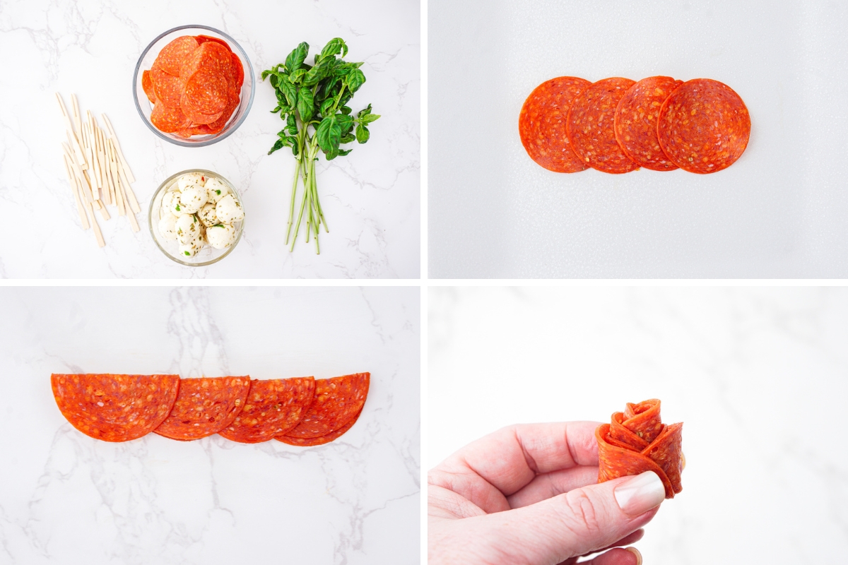 Simple Pepperoni Rose Skewers That Are Almost Too Beautiful to Eat!