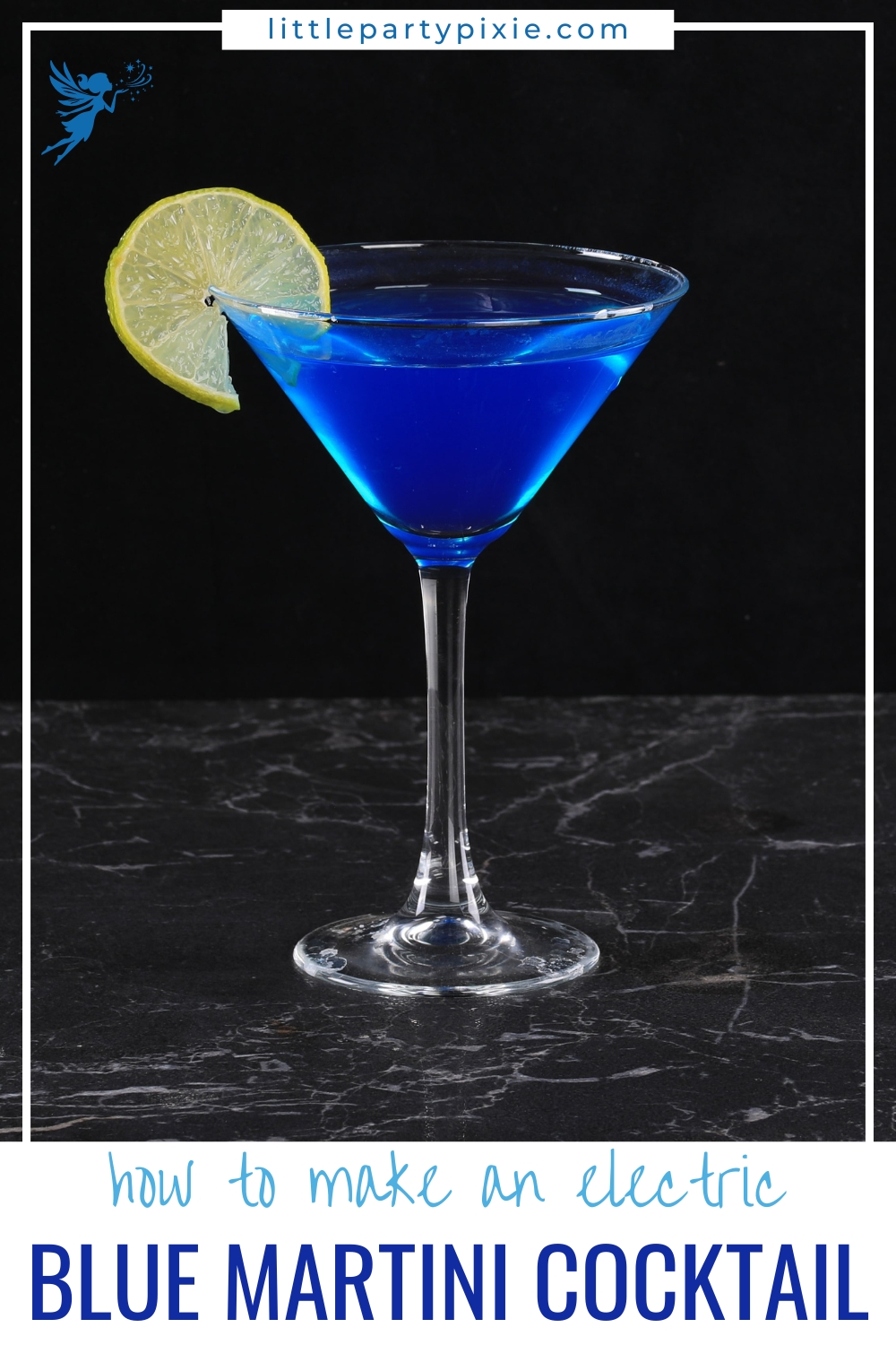 Vibrant Blue Martini Cocktail for a Pop of Color at Sophisticated Soirees!