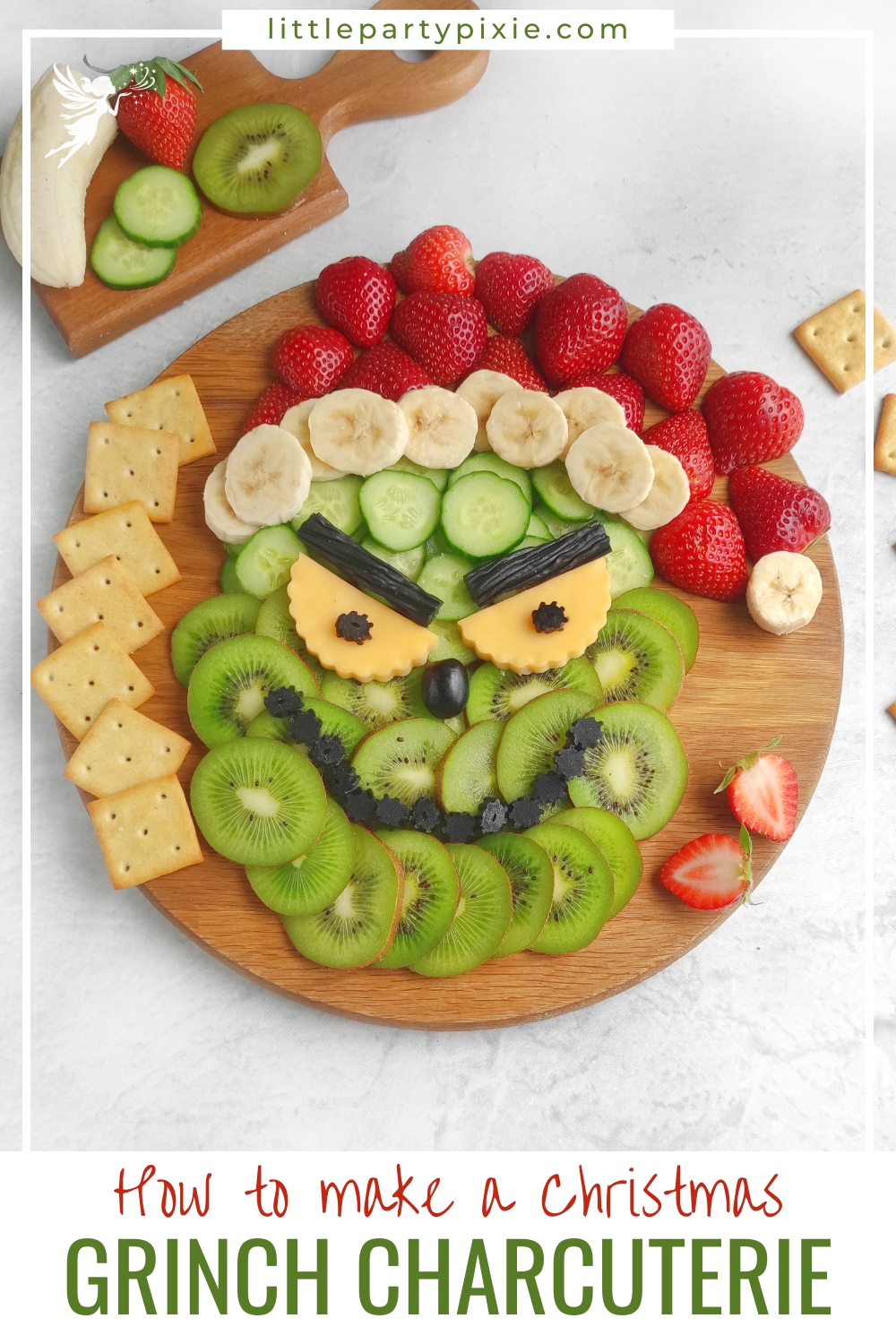 Grinch-Themed Charcuterie Board: A Lighter Holiday Platter Option