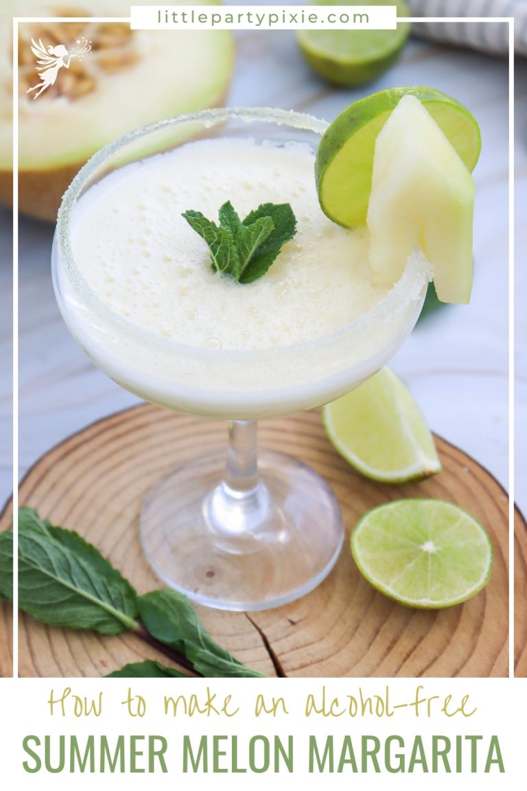 Sweet and Citrusy Summer Melon Margarita Mocktail