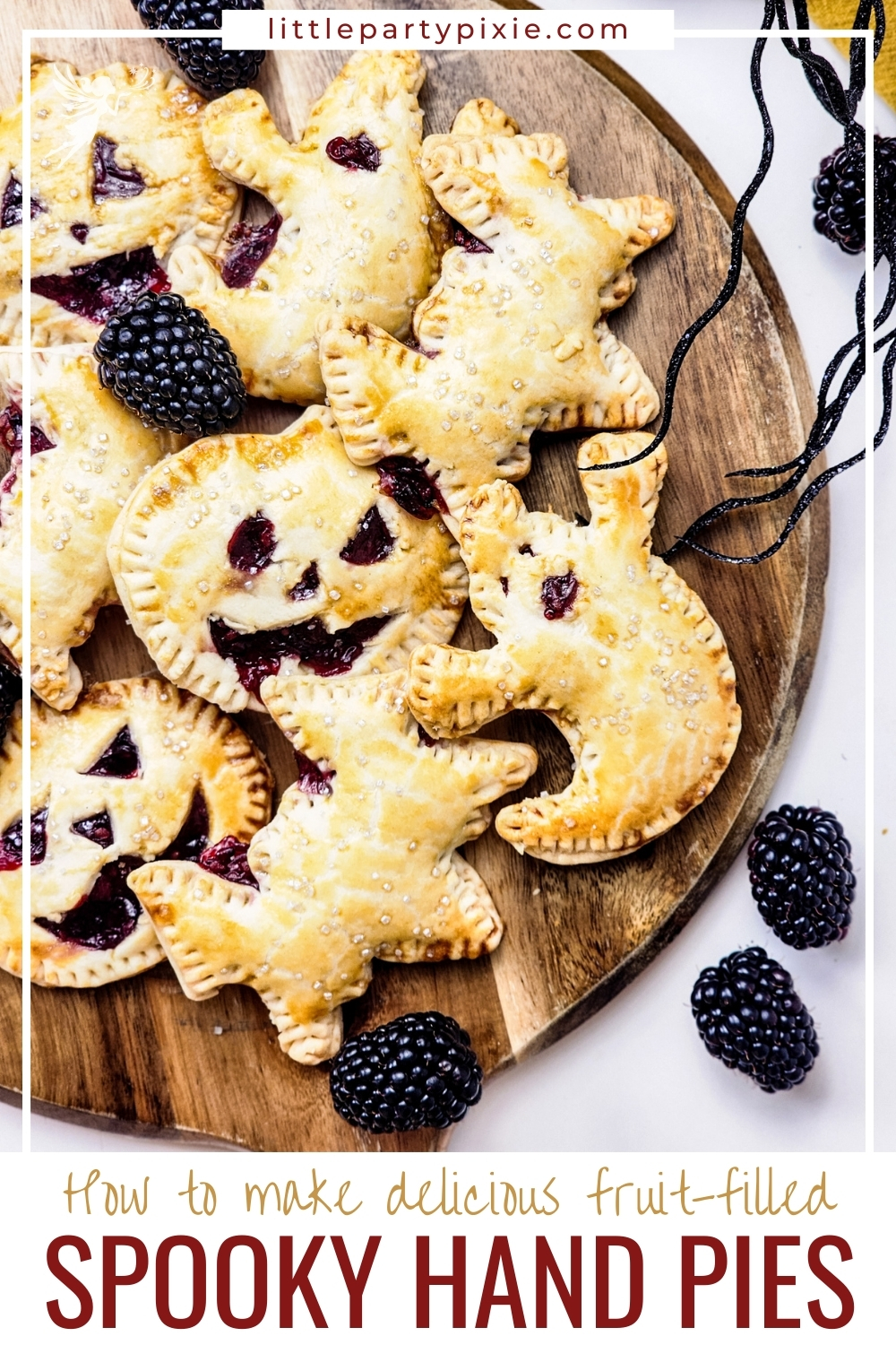 Flaky and Fun Spooky Fruit Hand Pies for Halloween