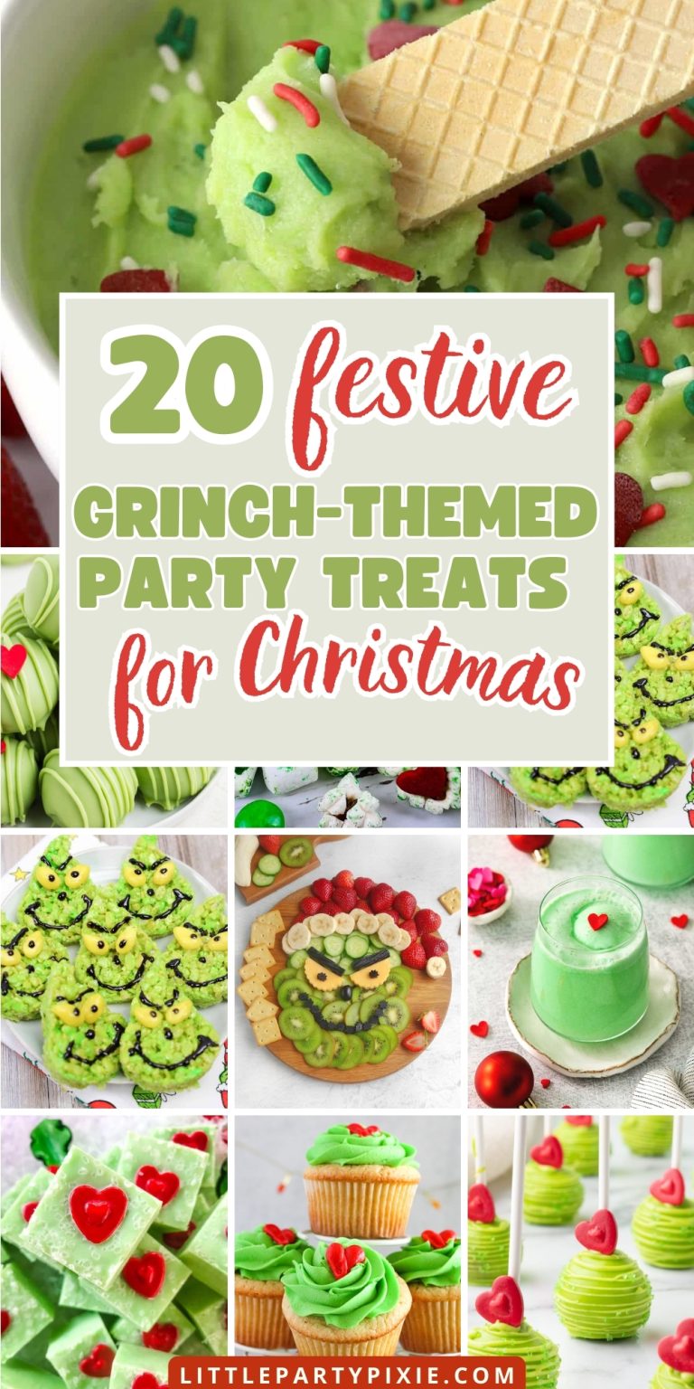 Playful Grinch Themed Party Food For The Festive Season